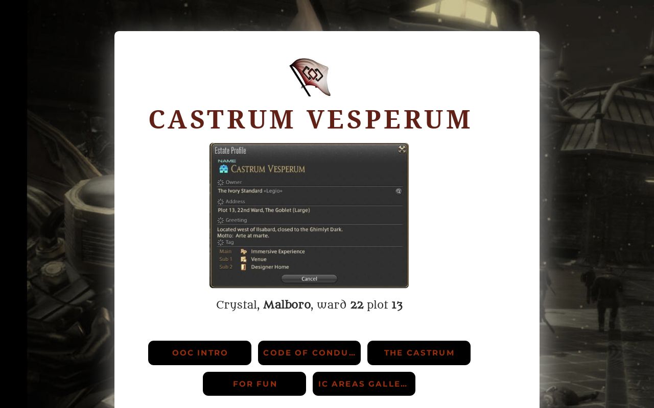 Castrum Vesperum - Garlean Hub